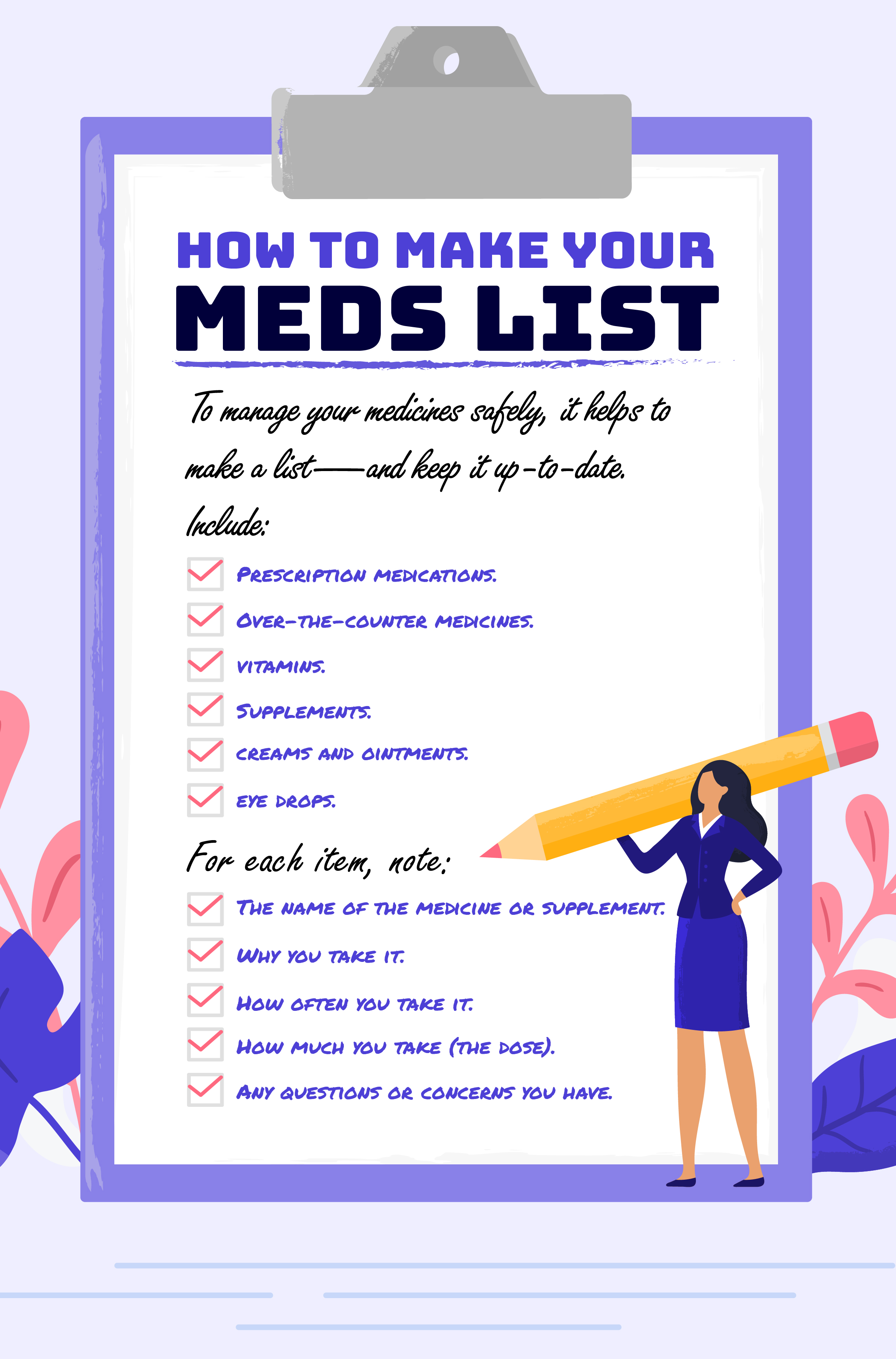 Make a list of your medicines | Palo Pinto General Hospital